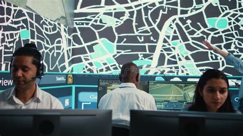 Diverse Dispatch Operators Giving Real Time Updates On Order Delivery Stock Footage Video Of