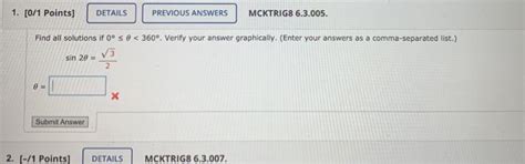 Solved 1 [0 1 Points] Details Previous Answers Mcktrig8