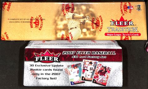 Lot Detail 2 Fleer Baseball Complete Factory Sealed Sets 2001 Fleer