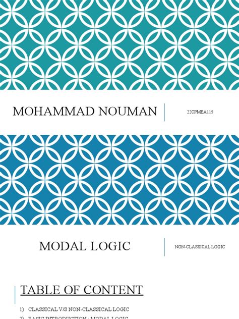 Modal Logic Pdf