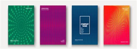 미니멀 한 현대 커버 컬렉션 디자인 동적 다채로운 하프 톤 그라데이션 미래 기하학적 패턴 물방울 벡터 배경 비즈니스 웹을위한