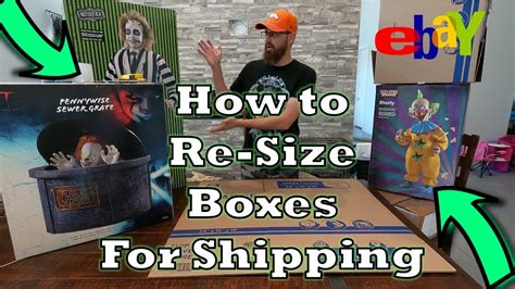 How To Resize Boxes To Ship Large And Bulky Items Safely Make A Box To Fit Any Size Item Easily