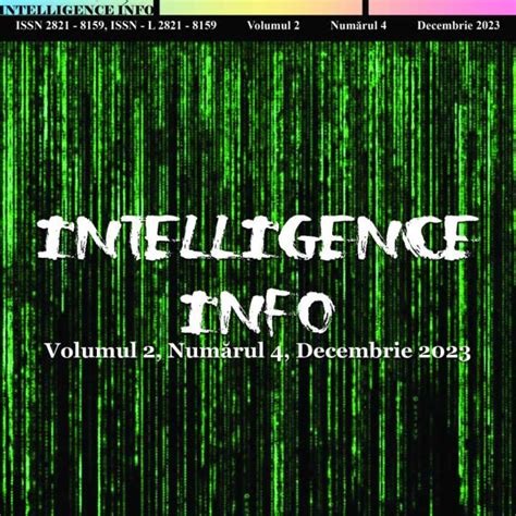 Intelligence Analysis Intelligence Info