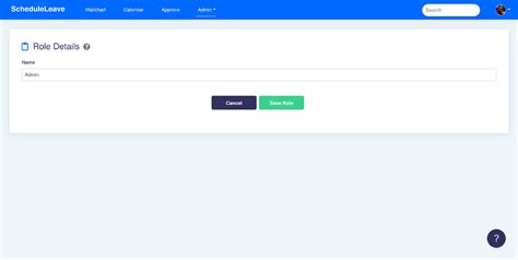 Roles Adding Editing And Deactivating Scheduleleave Help Guides