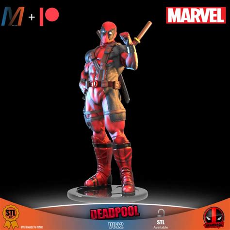 Deadpool 3d Print Model Download Free