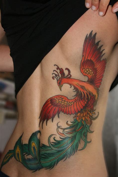 My Lovely Colorful Semi Firebird Semi Phoenix Tattoo Phoenix Bird