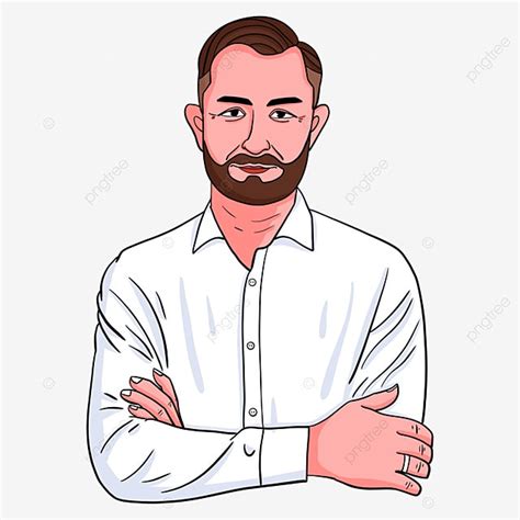 White Man Cartoon