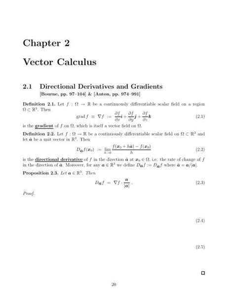 Chapter 2 Vector Calculus Pdf