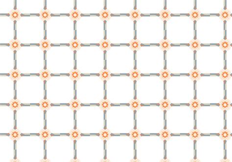 Floral Grid Pattern Vector Vector Art At Vecteezy