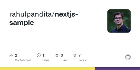 GitHub Rahulpandita Nextjs Sample