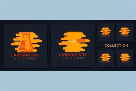 Laboratory Flask Logo Collection Vector Graphic By Wangs · Creative