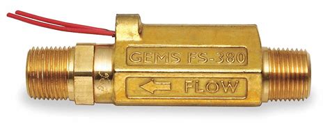 Gems Sensors Piston Brass Liquid Flow Switch 1alv7 Fs 380 181130 Grainger