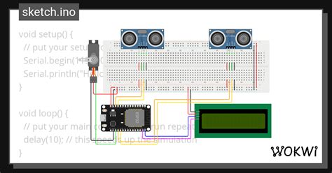 Smart Dustbin Wokwi Esp32 Stm32 Arduino Simulator