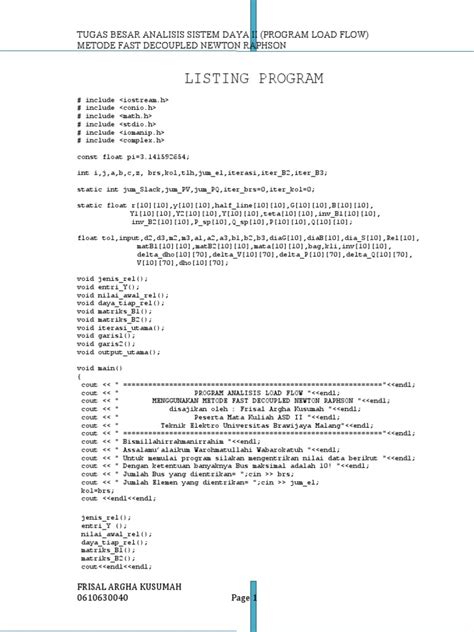 Metode Fast Decoupled Newton Raphson Pdf