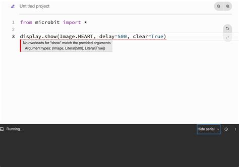 `displayshowvalue` Errors In Editor But Not On The Microbit · Issue 625 · Microbit