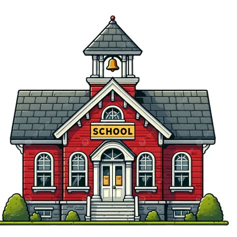School Building Cartoon