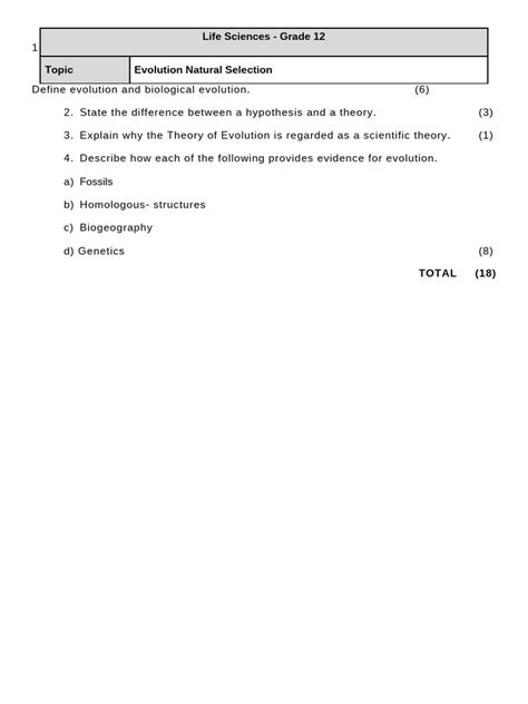 Evolution Natural Selection 1 Introduction And Proof Pdf Evolution Hypothesis