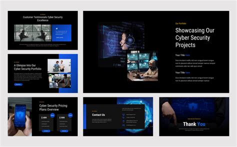 Blueguard Cyber Security Powerpoint Template Incl Cybersecurity And Dataprotection Envato