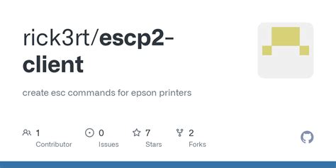 GitHub Rick Rt Escp Client Create Esc Commands For Epson Printers