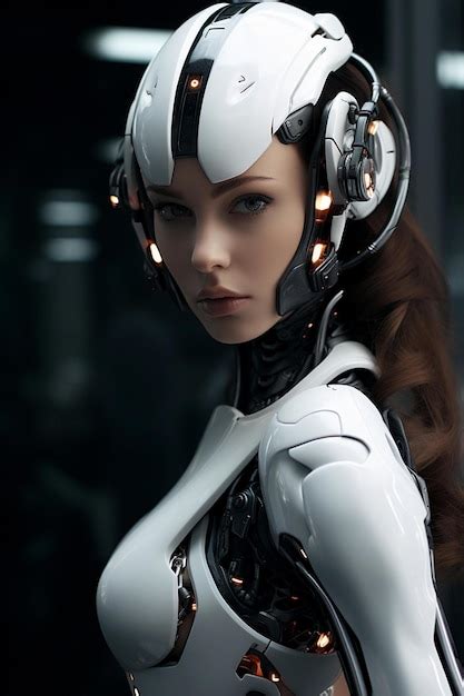 Premium Ai Image Cyborg Girl