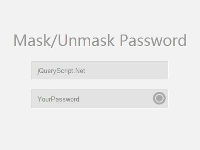 Jquery Plugin To Mask Unmask Password On Demand Free Jquery Plugins
