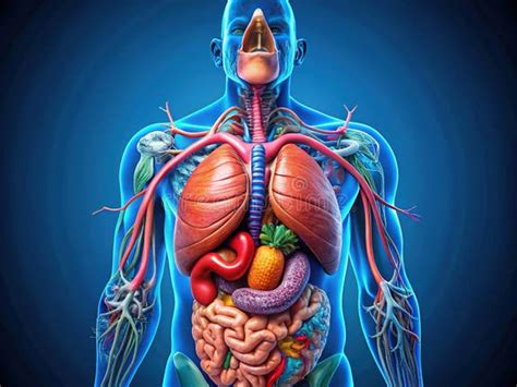 Comprehensive 3d Anatomy Model Lungs Heart And Digestive System