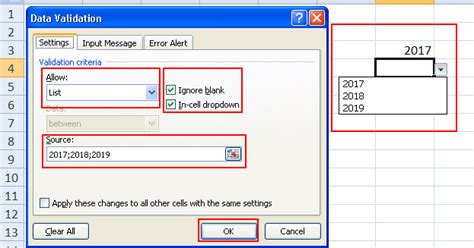 Cara Menggunakan Data Validation Untuk Membuat Menu Drop Down Pada
