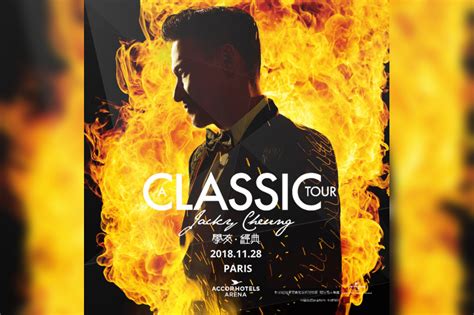 Jacky Cheung Live At Paris Accorhotels Arena In November 2018
