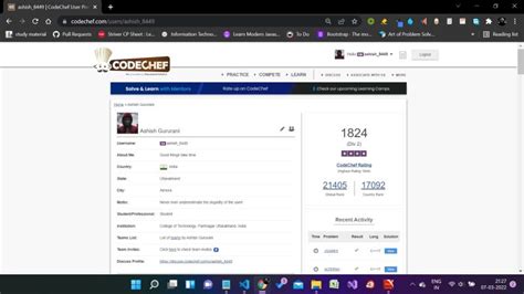 Ashish Gururani On Linkedin Learning Codechef