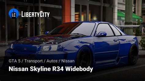 Nissan Skyline R34 Widebody Für Gta 5