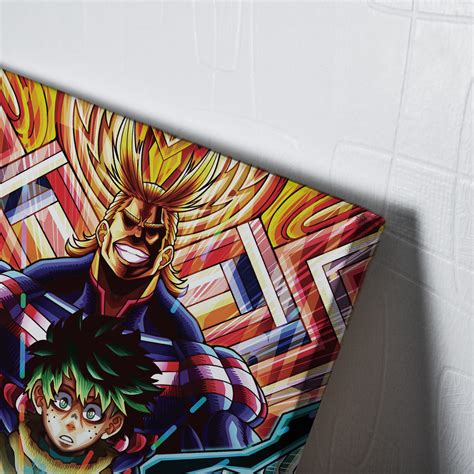 Trippy Deku X All Might My Hero Academia Canvas Wall Art Otaku Treasure