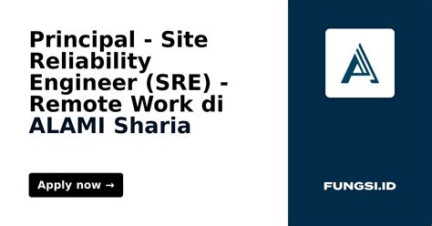 Principal Site Reliability Engineer Sre Remote Work Di Alami