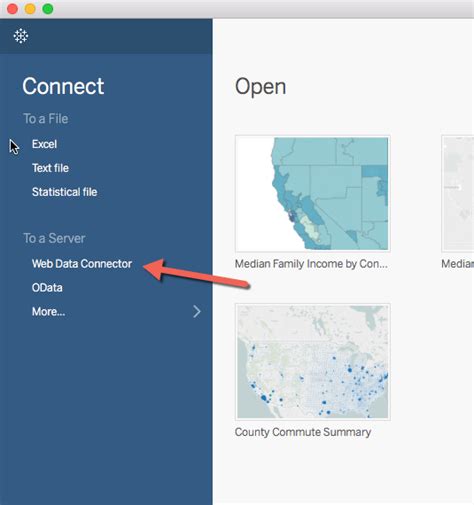 tableau census data and web data connectors i like big bytes