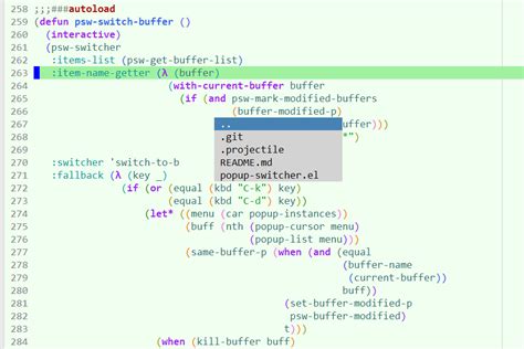 Github Kostafeypopup Switcher Switch To Other Buffers Files And Functions In Emacs Via Popup