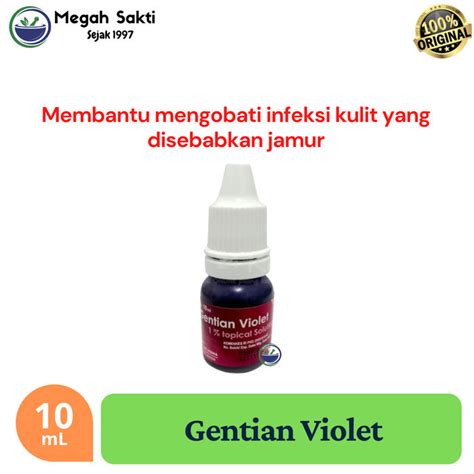 Jual Megah Sakti Gentian Violet 1 Antiseptik Tetes Sariawan Dan Luka Shopee Indonesia