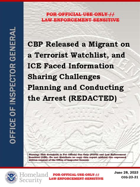 Oig Cbp Report Pdf