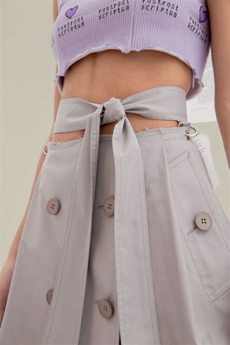 Купить Юбка миди с поясом цены в официальном интернет магазине дизайнерской одежды Pps