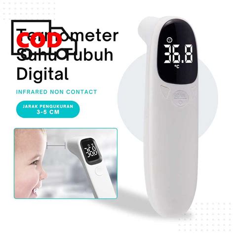 Jual Termometer Suhu Badan Tubuh Digital Infrared Non Contact Alat Ukur Panas Tanpa Sentuh
