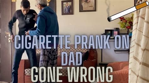 Cigarette Prank On Dad Gone Wrong😰 Cigaretteprank Prank Viral Youtube