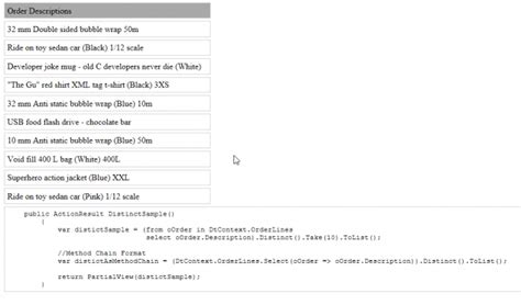 linq basic to advanced mvc demo application sibeesh passion