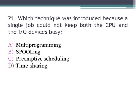 Operating System Quiz PPTX Operating Systems Computer Software And Applications