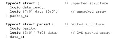 Systemverilog 使用结构体和联合体的例子 Csdn博客