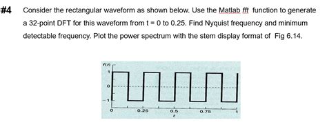 Consider The Rectangular Waveform As Shown Below Use