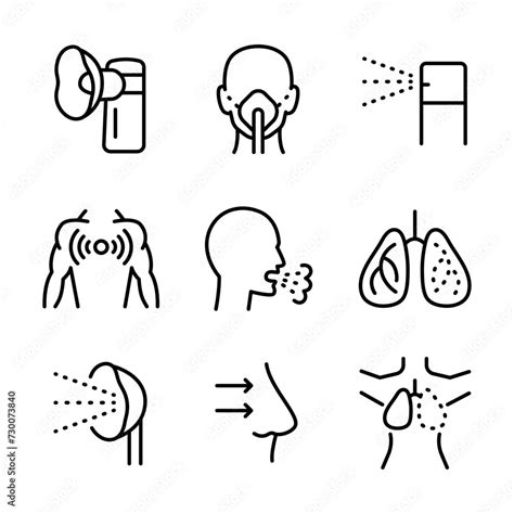 Vector Set Of Nebulizers Of Different Types Vector Illustration Stock Vector Adobe Stock