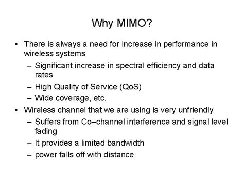 Multiple Input Multiple Output Systems Mimo By Mohammed