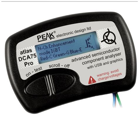 Atlas Dca75 Pro Transistor Tester With Enhanced Display Intelligent Component Identification