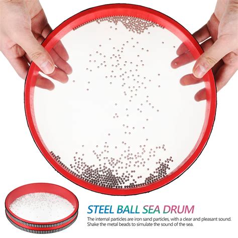 Vaguelly 2pcs Ocean Drums Wave Bead Ocean Drum Wave Sound Drums With