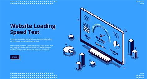 Website Loading Speed Test Vector Banner 16962836 Vector Art At Vecteezy