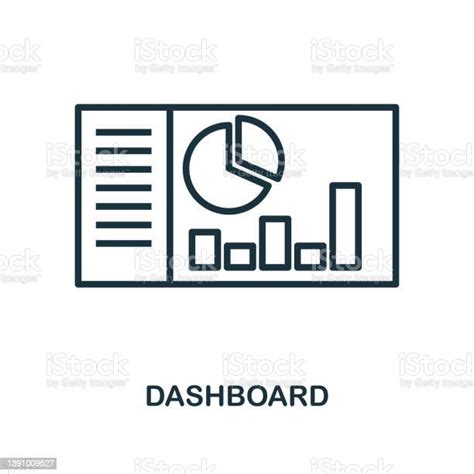 대시보드 아이콘 개요 스타일입니다 로고 그래픽 디자인 등을 위한 얇은 선 창조적인 대시 보드 아이콘 대시보드 시각 보조 자료에 대한 스톡 벡터 아트 및 기타 이미지 Istock