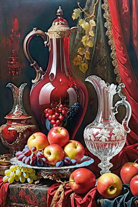 Пазл «Натюрморт с вином и фруктами из 150 элементов Собрать онлайн пазл №299635